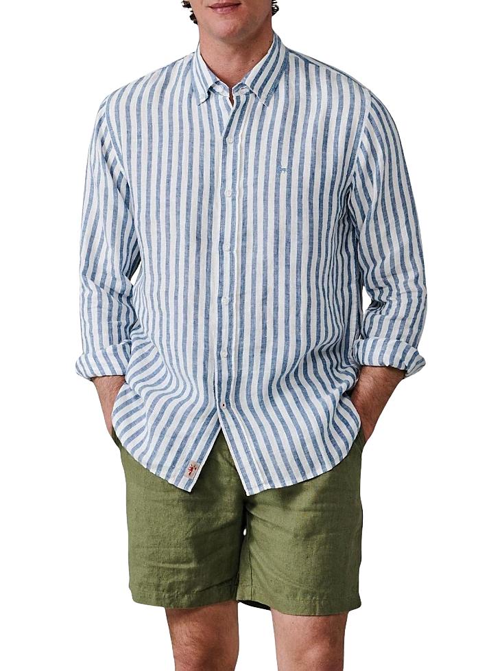 AUBIN worlaby linen long sleeve shirt